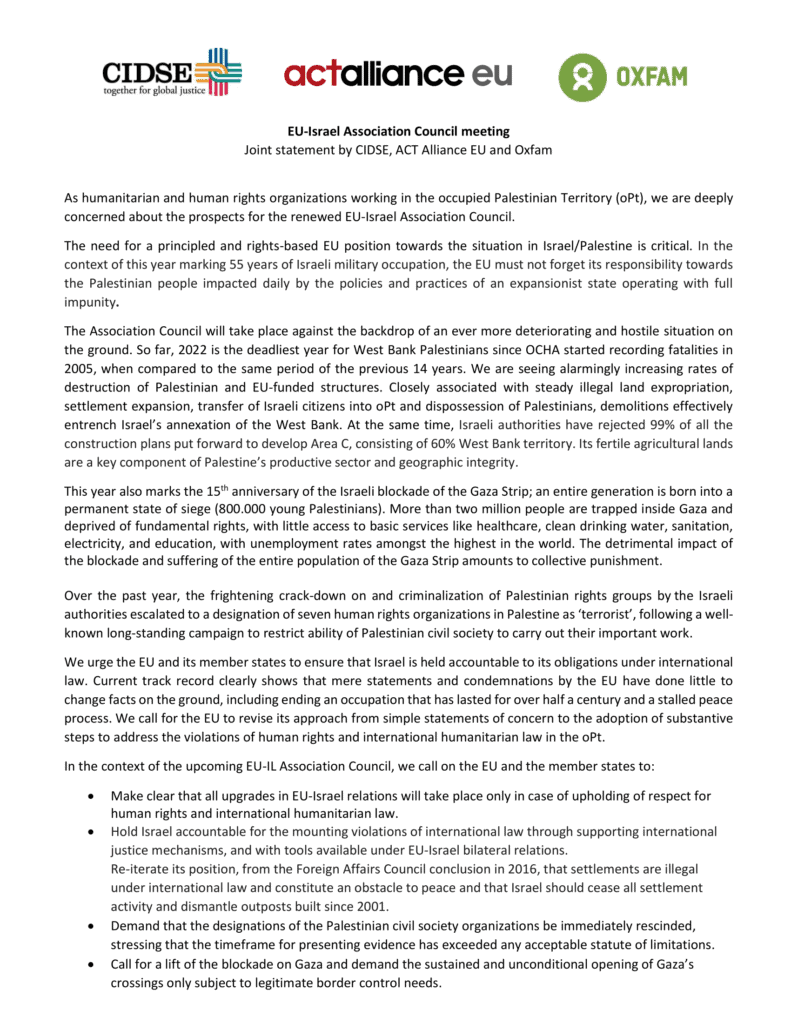 Middle East - ACT Alliance EU